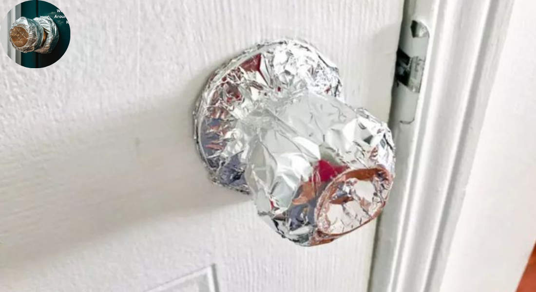 How to Wrap Foil Around Your Home Door Knob - Home Improvement Cast